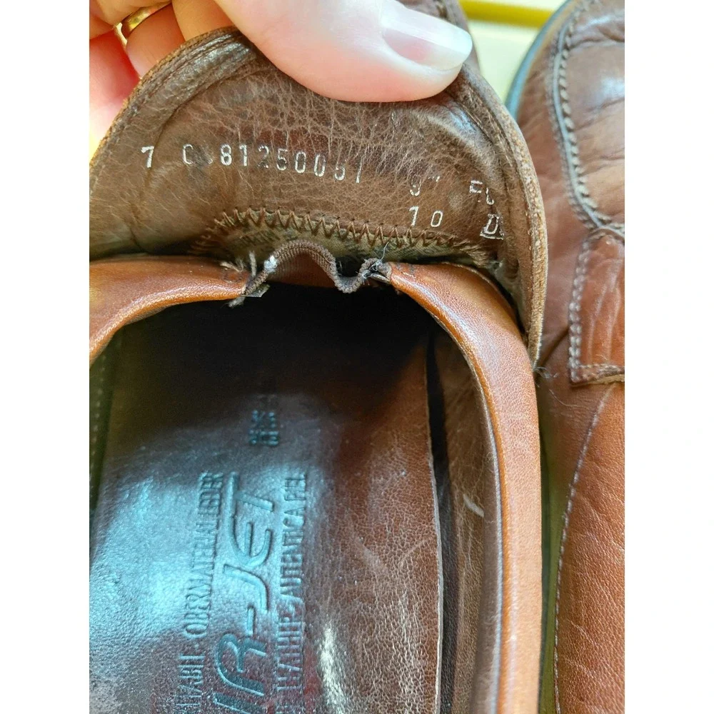 Mephisto | Shoes | Mephisto Air Jet Leather Brown Slip On Loafers ...